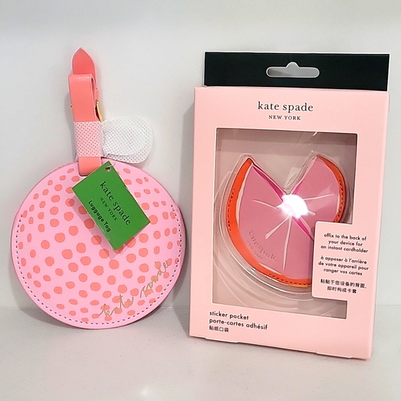 kate spade | Accessories | Nwt Kate Spade 2 Golf Ball Luggage Tag And ...